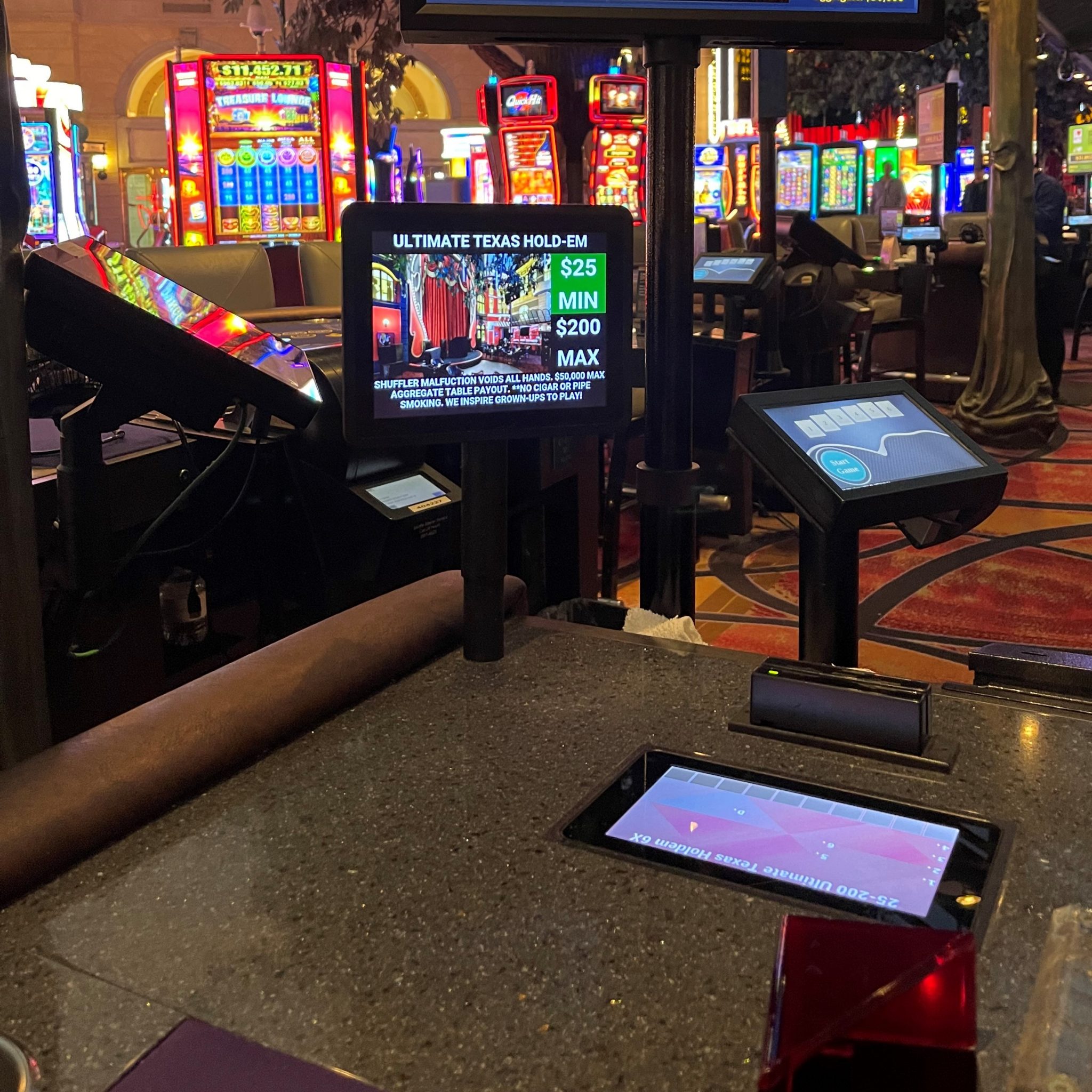 Casino LCD Minimum Maximum Table Limit Signs - Casino Supplies and Services